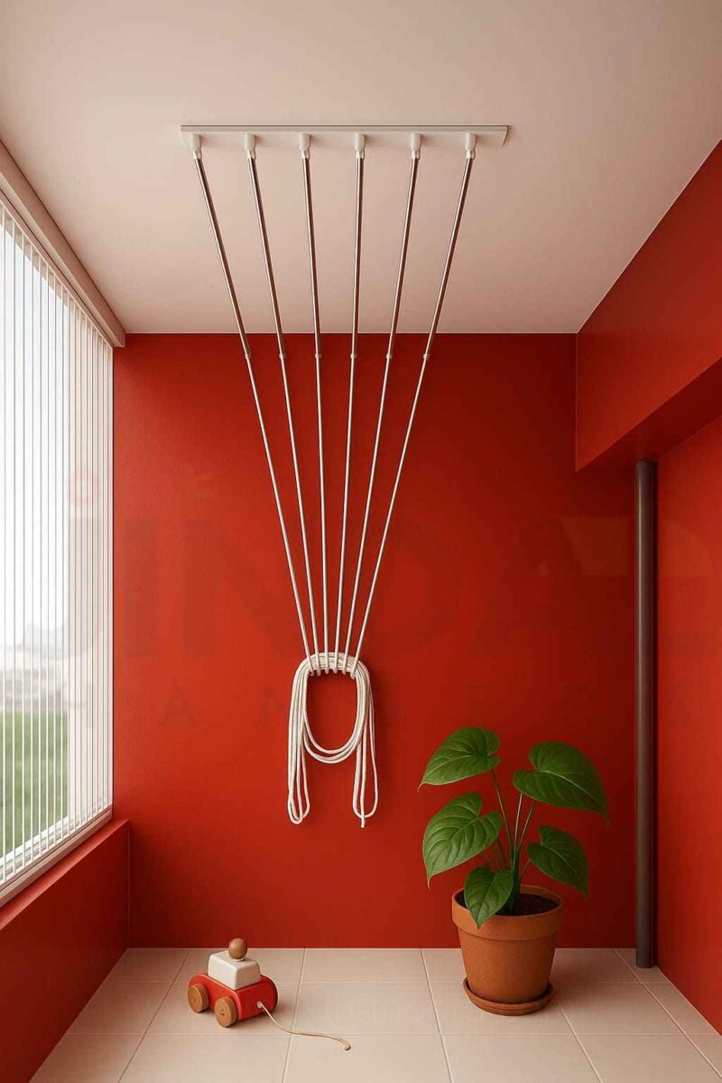 Free Hanger Kit with Every Ceiling Cloth Hanger | Jindal Hangers Prab India